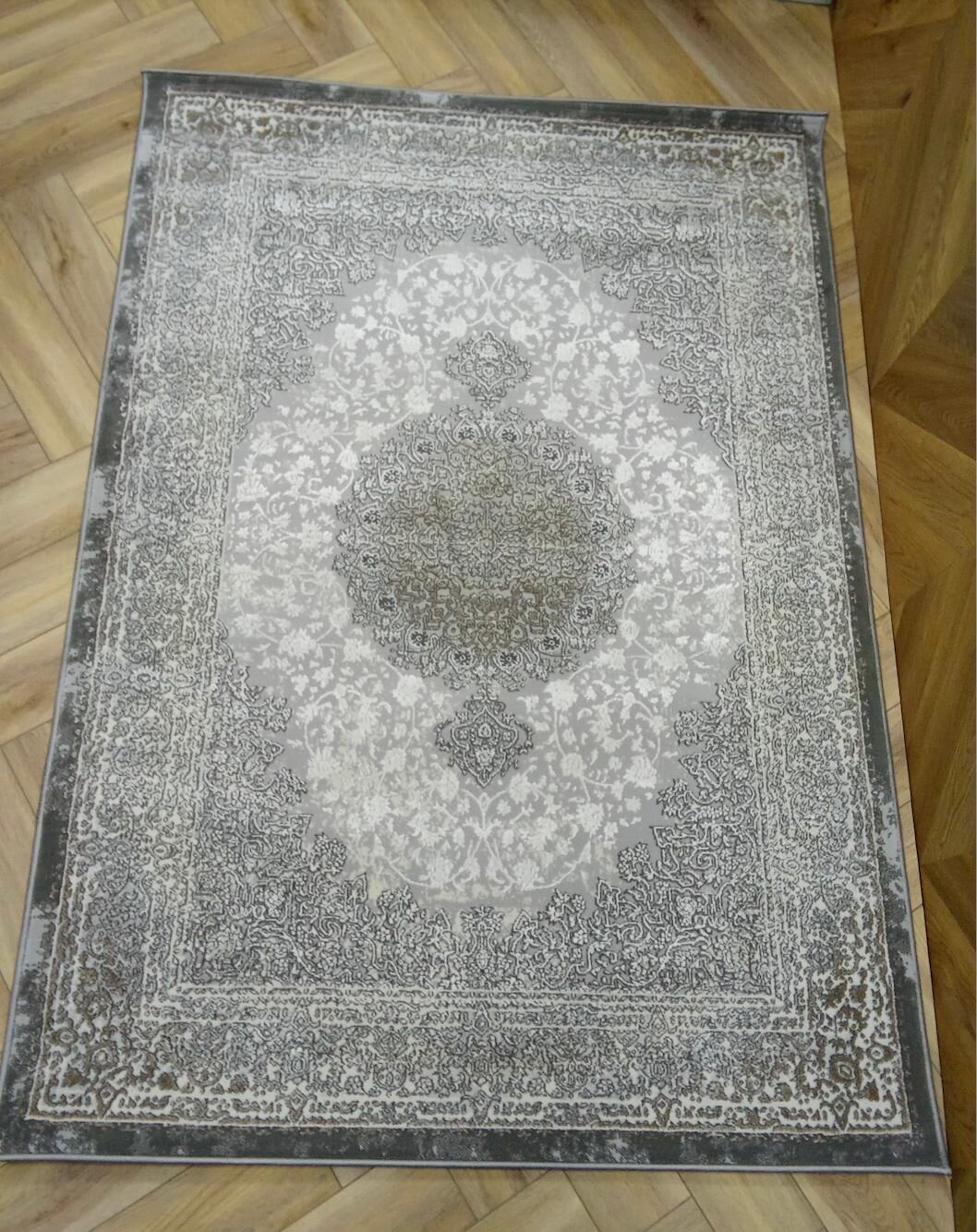 Ковер Kaplanser Shival 3*5м, прямоугольный C703B 86 L. GREY/L. GREY