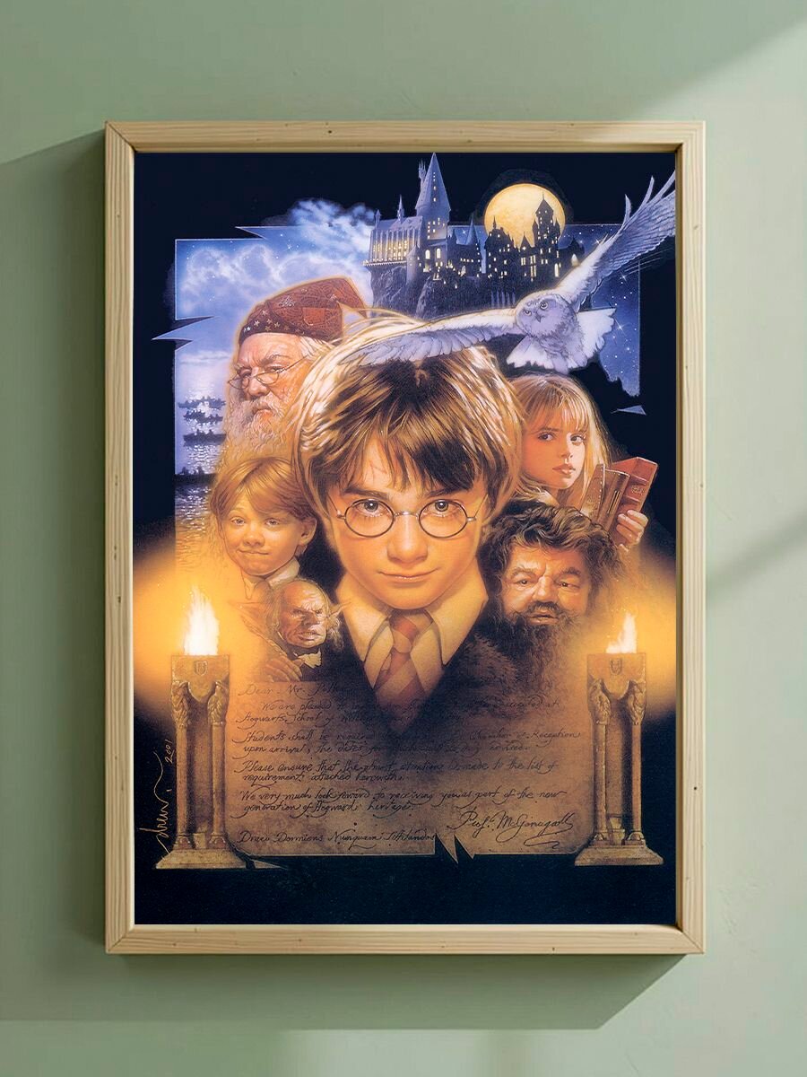 Постер, плакат на стену Гарри Поттер и философский камень (А3)