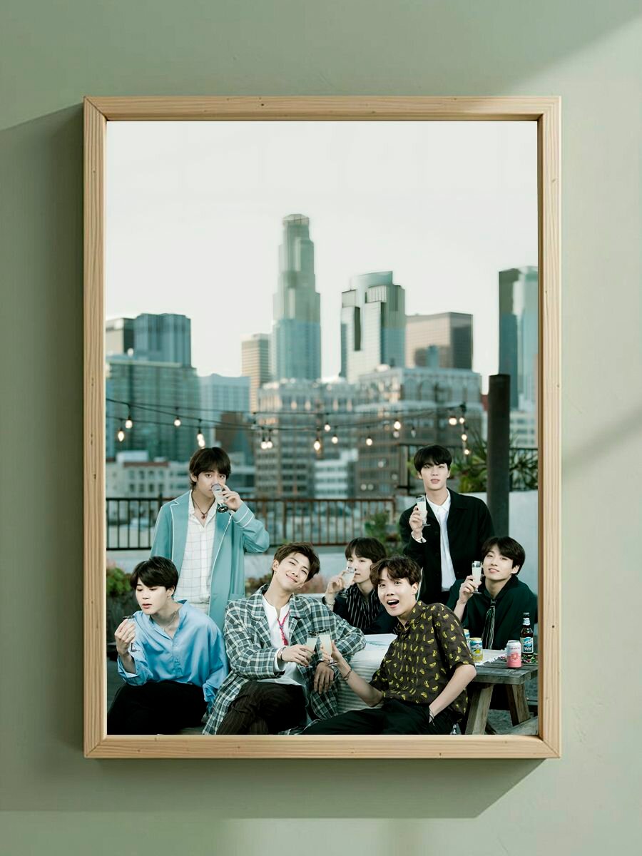 Постер, плакат на стену BTS K-Pop (А3)