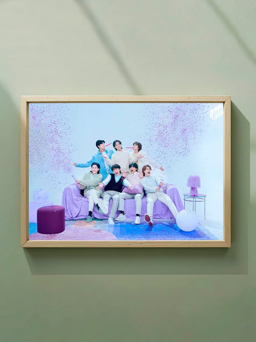 Постер, плакат на стену BTS K-Pop (А3)
