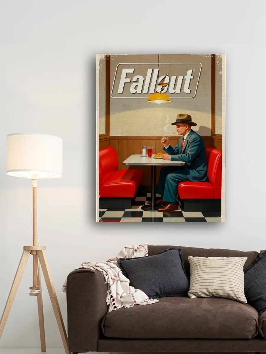 Картина на стену Fallout, на подрамнике, 1шт, 55х38 размер. — фото 1