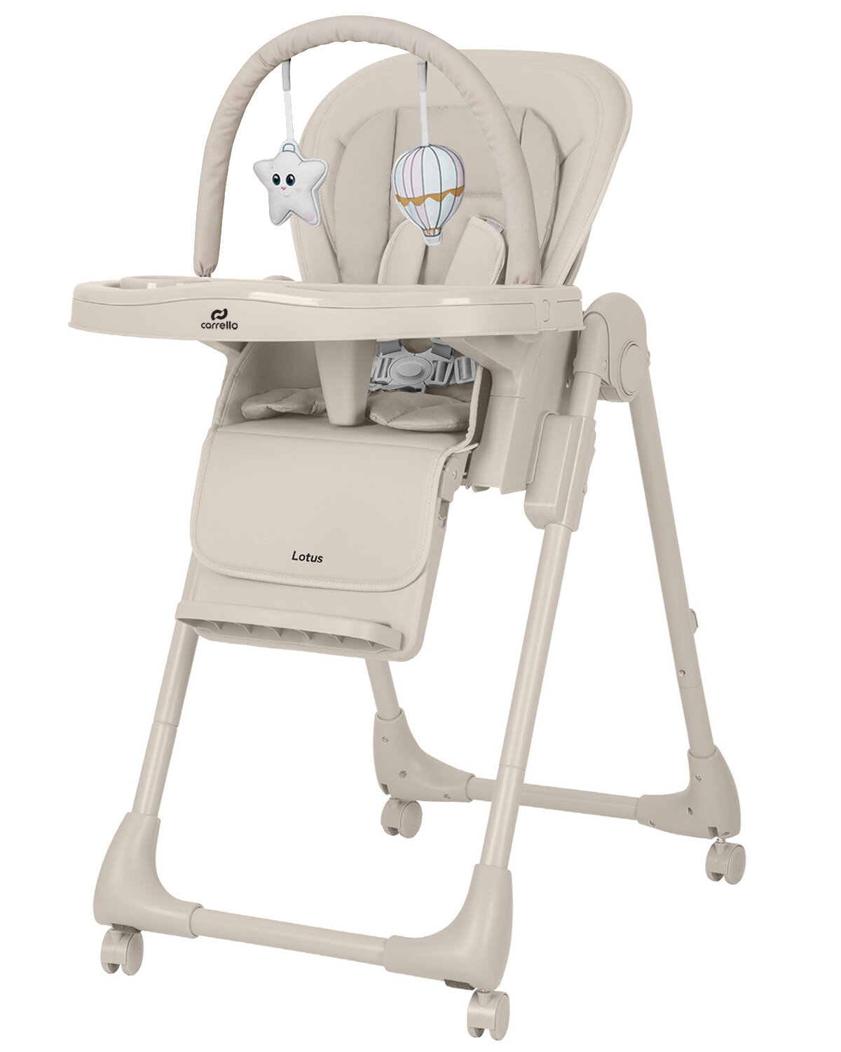 Стул для кормления Carrello Lotus, до 3 лет, с дугой с игрушками