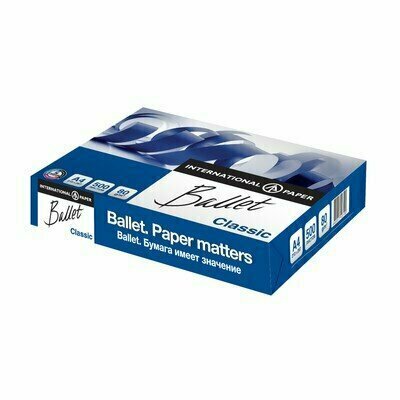 Бумага для офисной техники Ballet Classic А4 80 г/кв. м белизна 153% CIE 500 листов , 20588