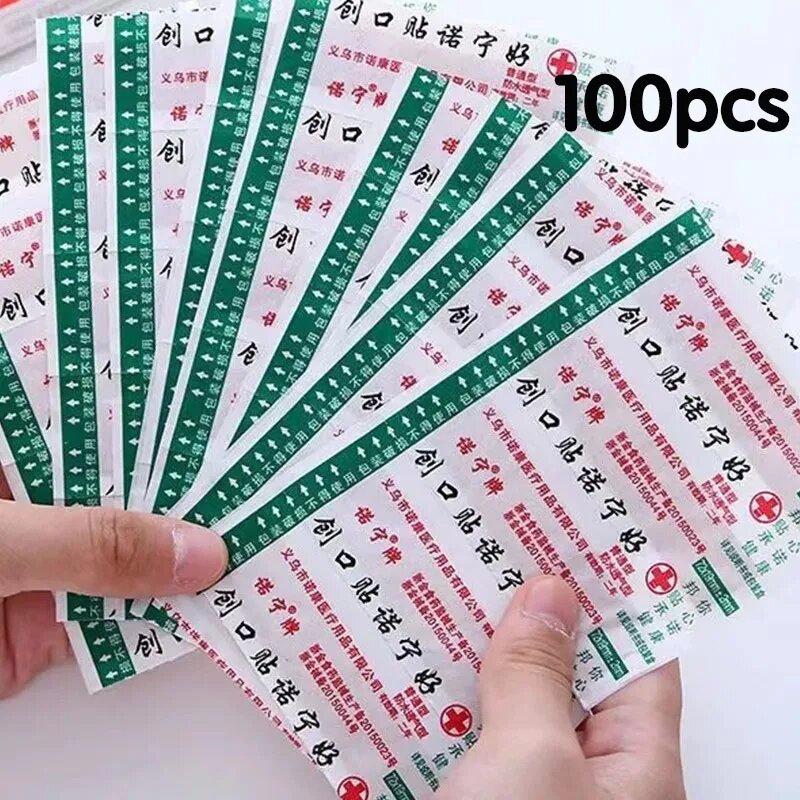 Пластыри для ран водонепроницаемые 100pcs