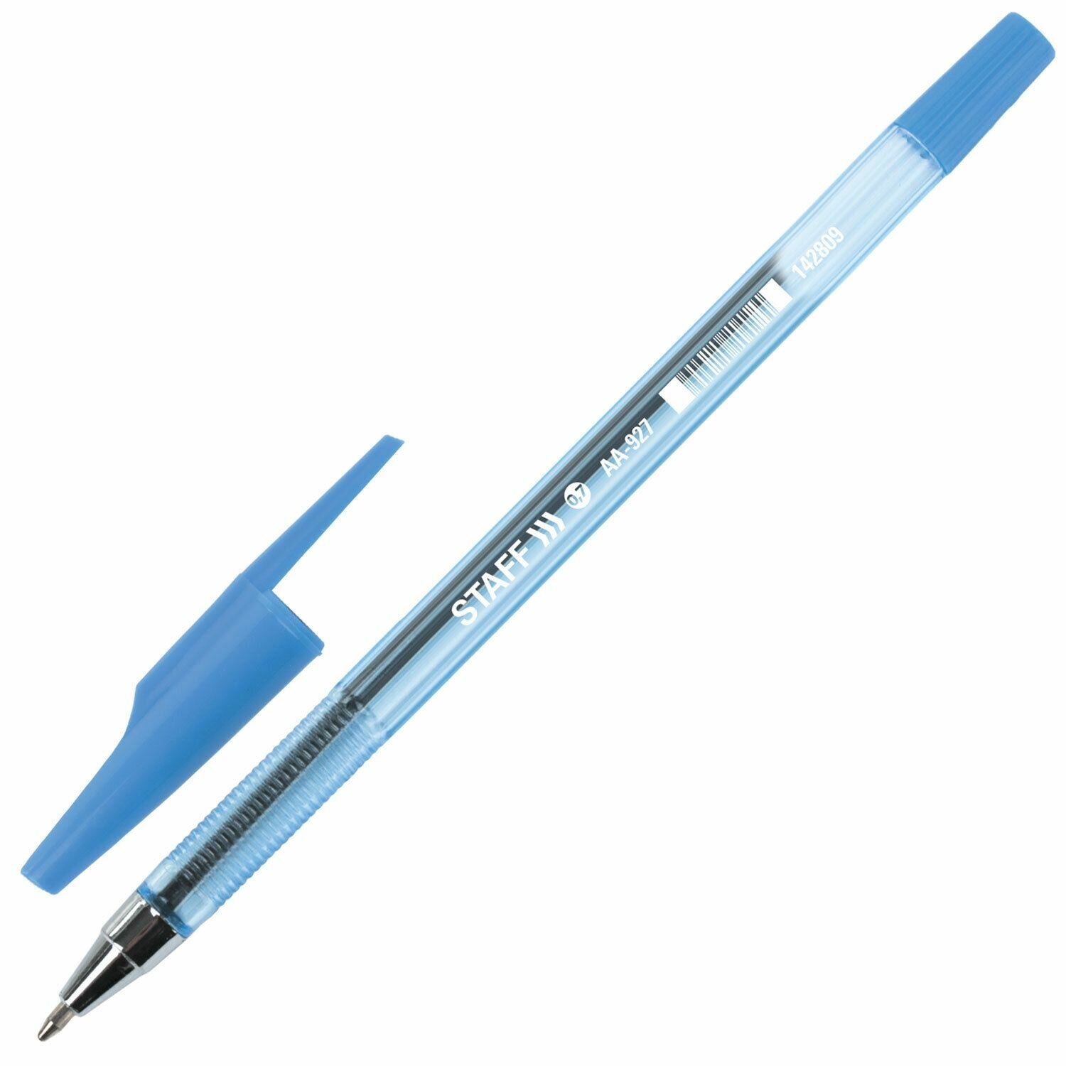 3 шт. Ручка шариковая STAFF "AA-927" 0,7мм, синяя (142809)