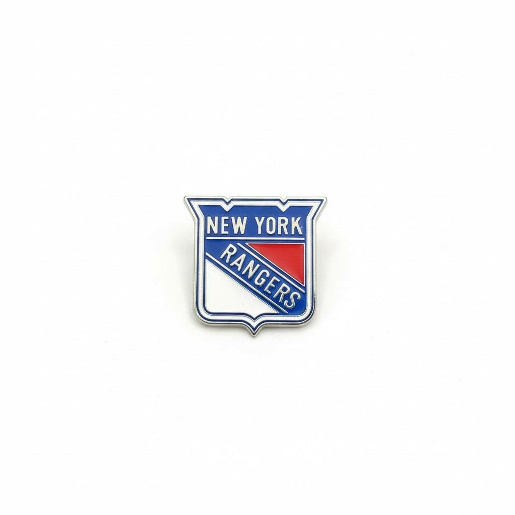 Значок хоккейный клуб NHL Нью-Йорк Рейнджерс, атрибутика для болельщиков