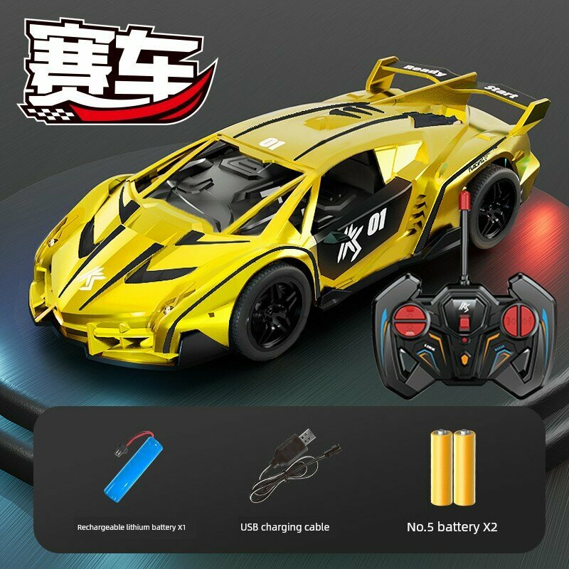 Lamborghini RC гоночный автомобиль с двойными дверьми и светодиодными фарами, 1 аккумуляторная батарея, электрическая