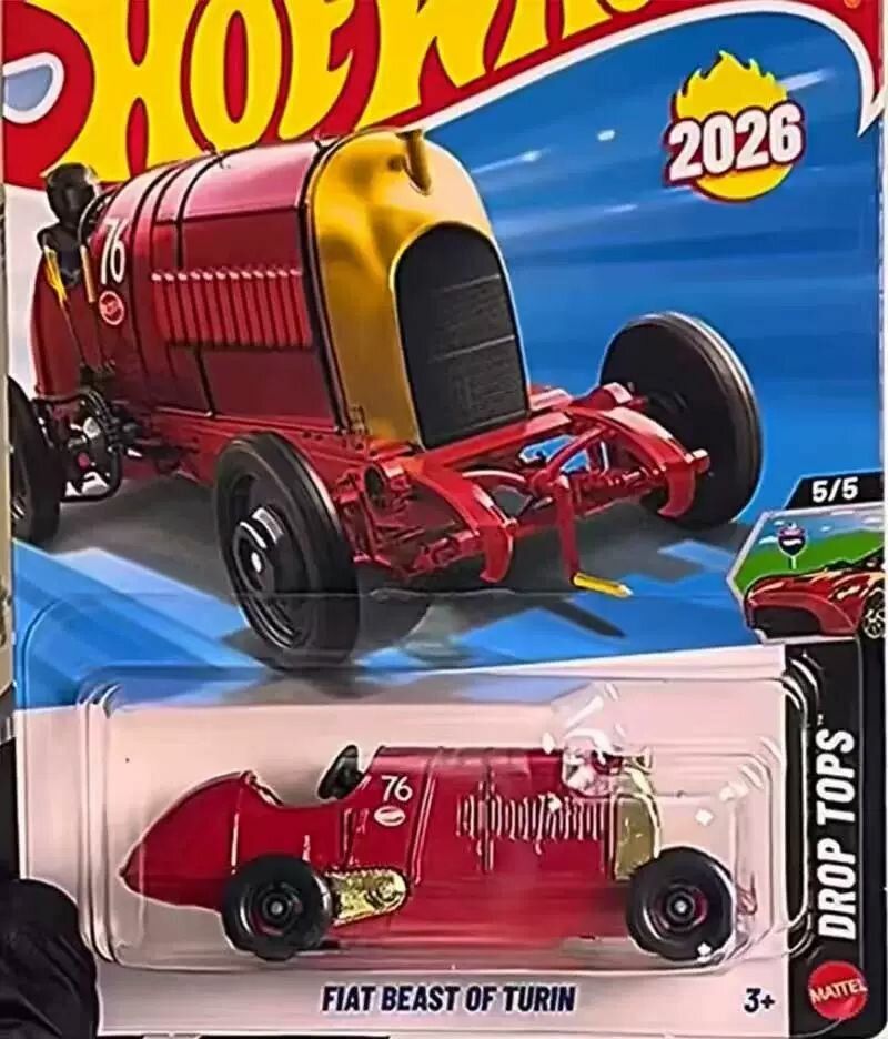 Машинка 26G MATTEL MODEL 1:64 FIAT BEAST OF TURIN Die-cast Alloy Model Collection Toy Children Gifts