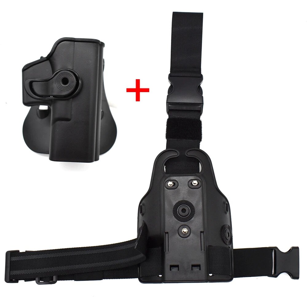 Тактическая кобура REDHUNT для G 17, полимер leg holster black