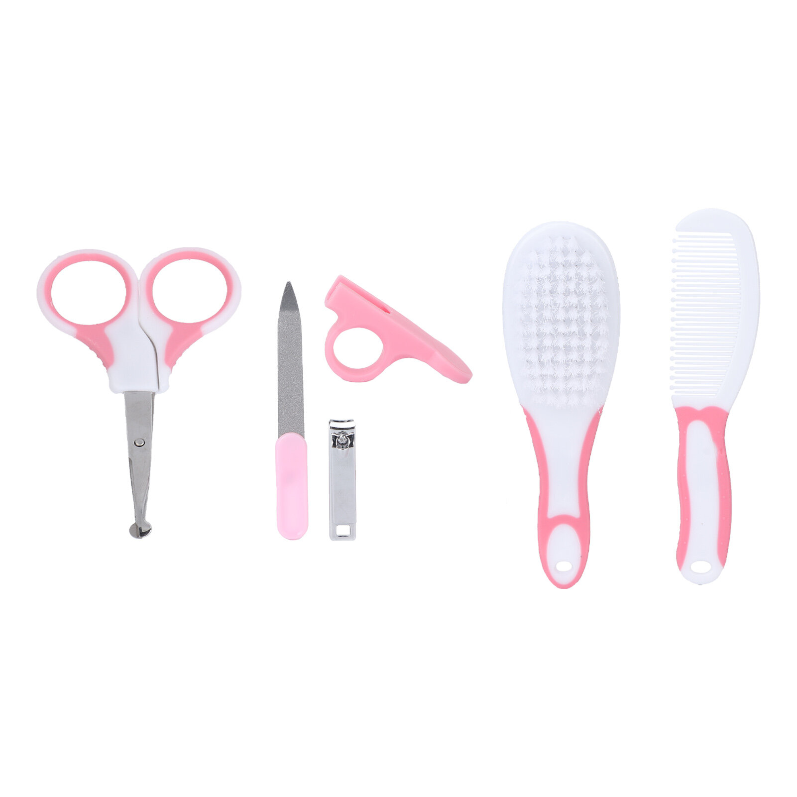 6 шт, детский набор для ногтей, расческа, машинка для стрижки ногтей, ножницы, пилочка для ногтей, детский маникюрный набор