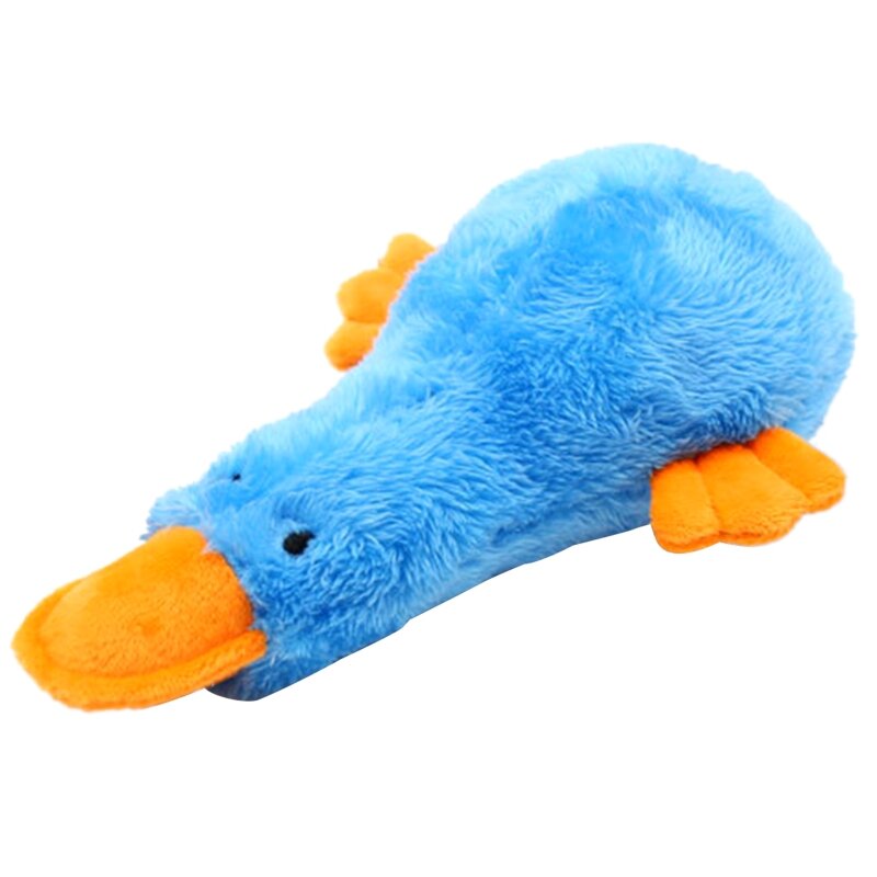 Игрушки для кошек, Игрушка для собак плюшевая утка-синий
