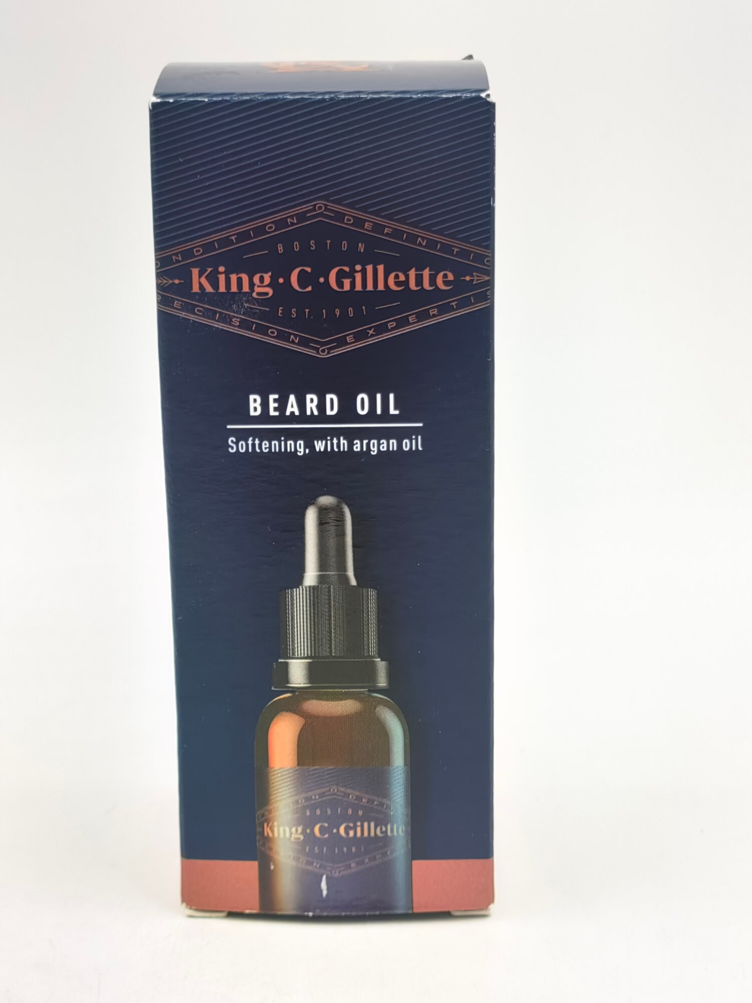 Масло для бороды King C. Gillette, с аргановым маслом, жожоба 30 мл (Из Финляндии)