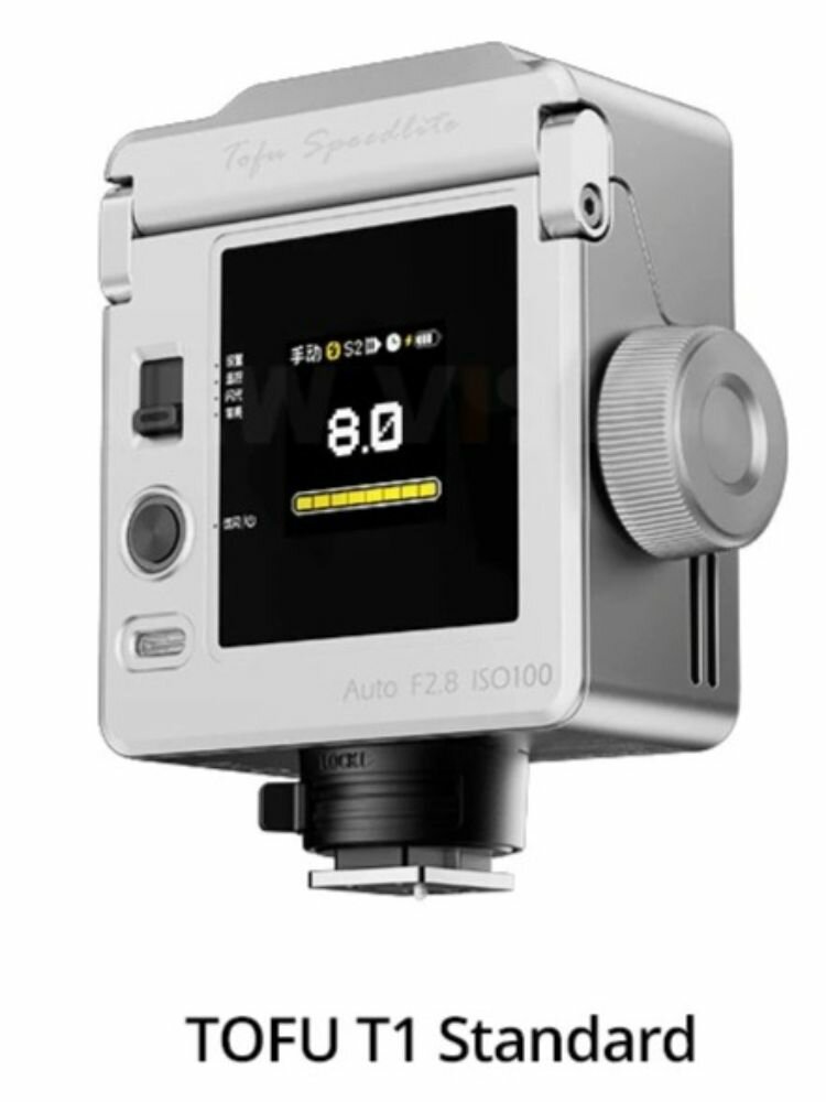 SIDANDE TOFU T1 вспышка, Универсальная быстросъемная вспышка для фотокамер Speedlite в стиле ретро с горячим башмаком