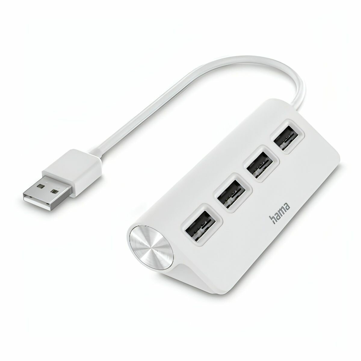 Разветвитель для компьютера Hama 4 порта, 4x USB-A - USB 2.0, 480 Мбит/с, 200120