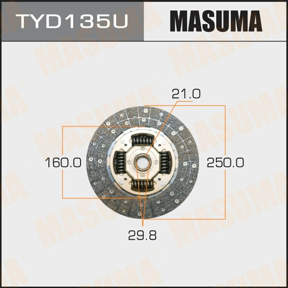 Диск сцепления TOYOTA DYNA MASUMA TYD135U