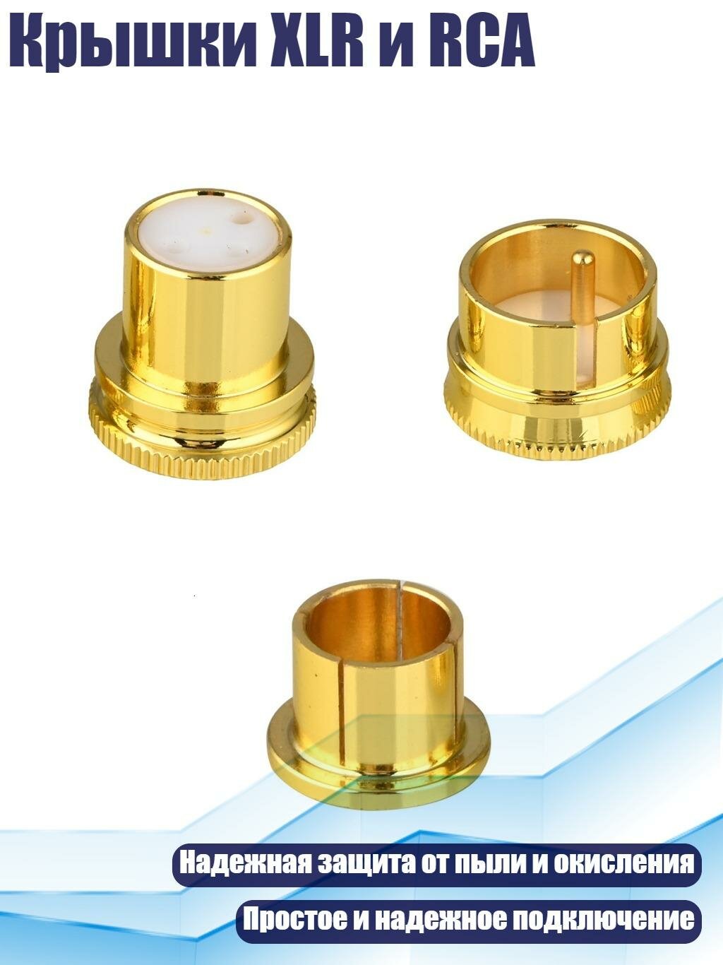 Крышки XLR и RCA, Позолоченный