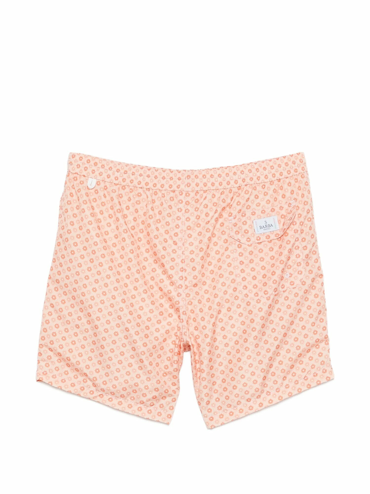 Шорты для плавания Barba Floral-print drawstring swim shorts, размер 50, зеленый/оранжевый — фото 1