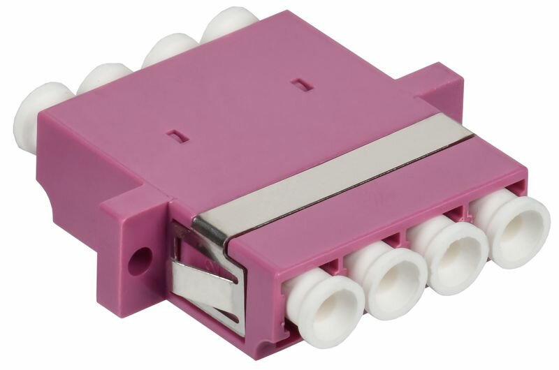 Адаптер оптический проходной LC-Quad OM4 UPC ITK FC-LCQ-UPC-04