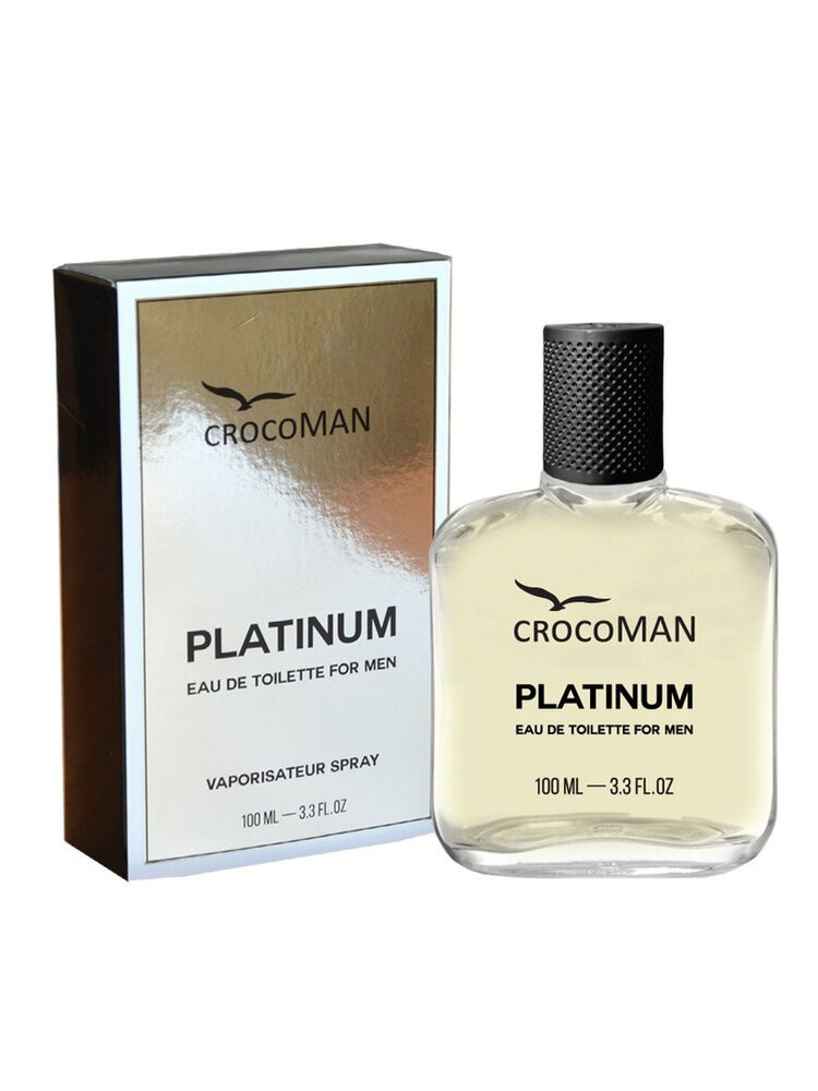 Туалетная вода Delta Parfum "CrocoMAN Platinum", мужская, 100мл