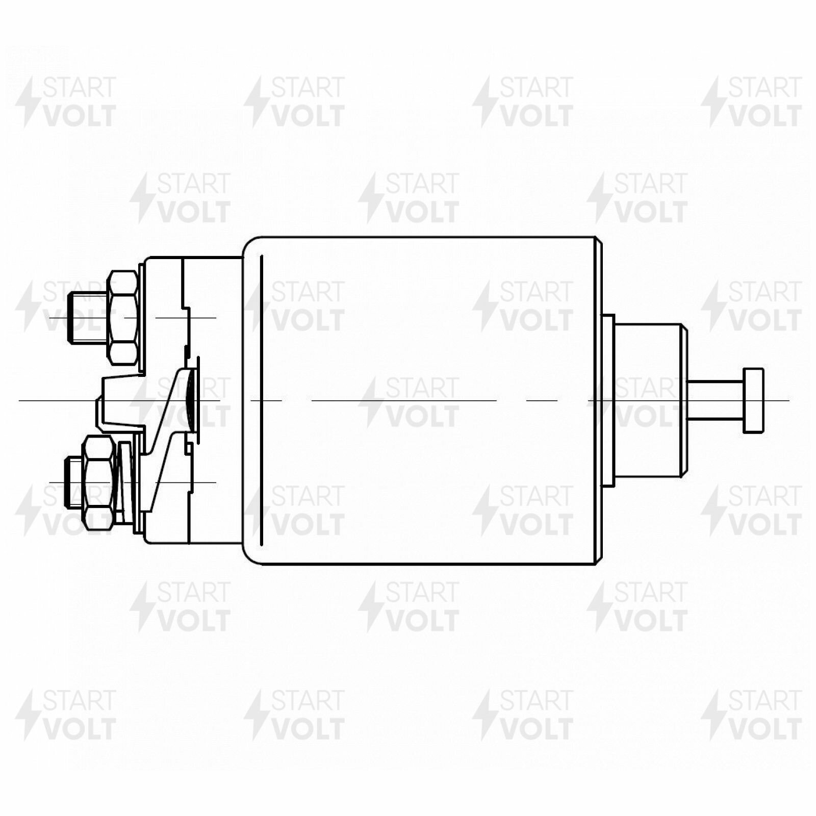 Реле втягивающее стартера для а м Dodge Neon 99- 2.0i Chrysler PT Cruiser 00- 2.4i STARTVOLT VSR 0304
