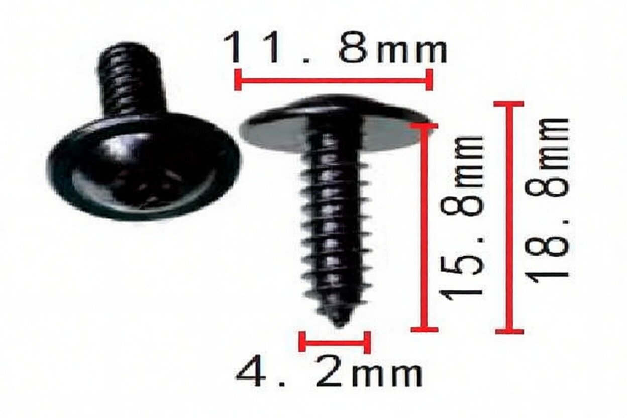 Винт металлический Audi, Seat, Skoda, Volkswagen применяемость: саморез TORX 4.2х16 P371529 PATRON арт.
