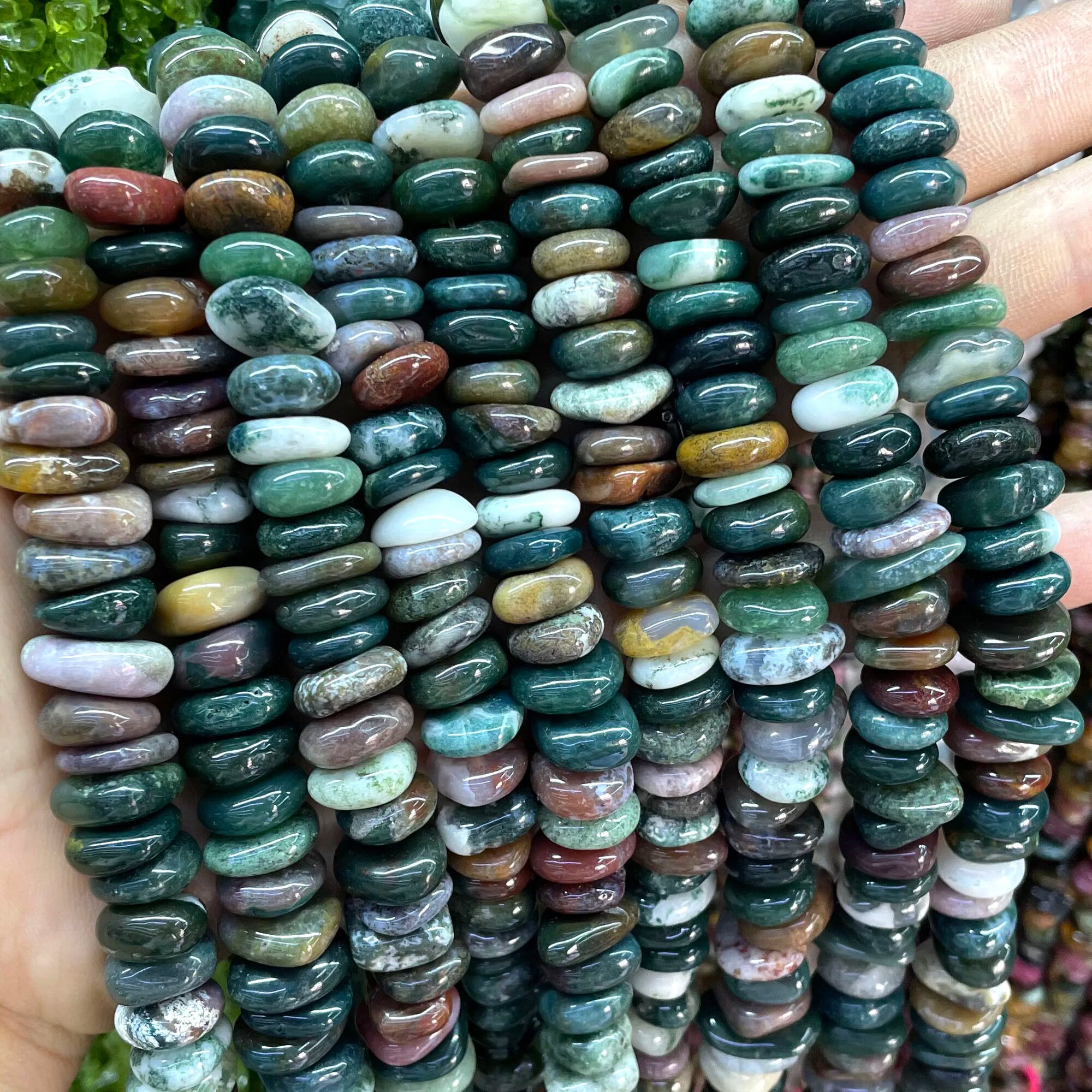 Персидские агаты бусины SYSRXLR 8-12 мм Indian agate