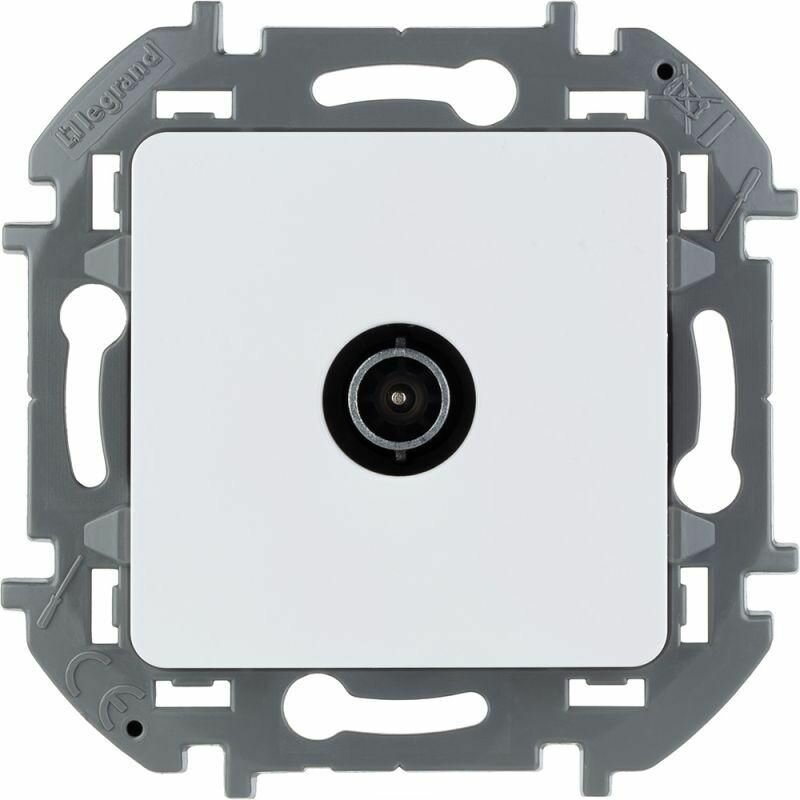 Розетка TV Legrand оконечная, 10дБ, 5-862 мГц, механизм белый