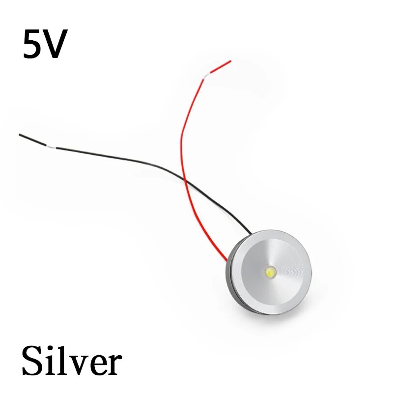 LED прожектор 5V Silver, серебряный, 3Вт