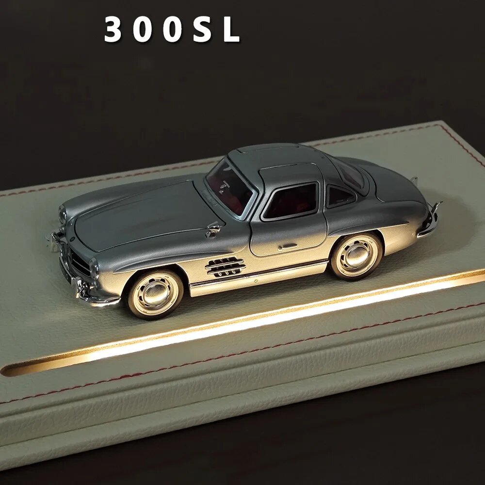 Maisto Mercedes Benz 300SL металлическая модель автомобиля 1:32 для детей Серебряный, Silvery