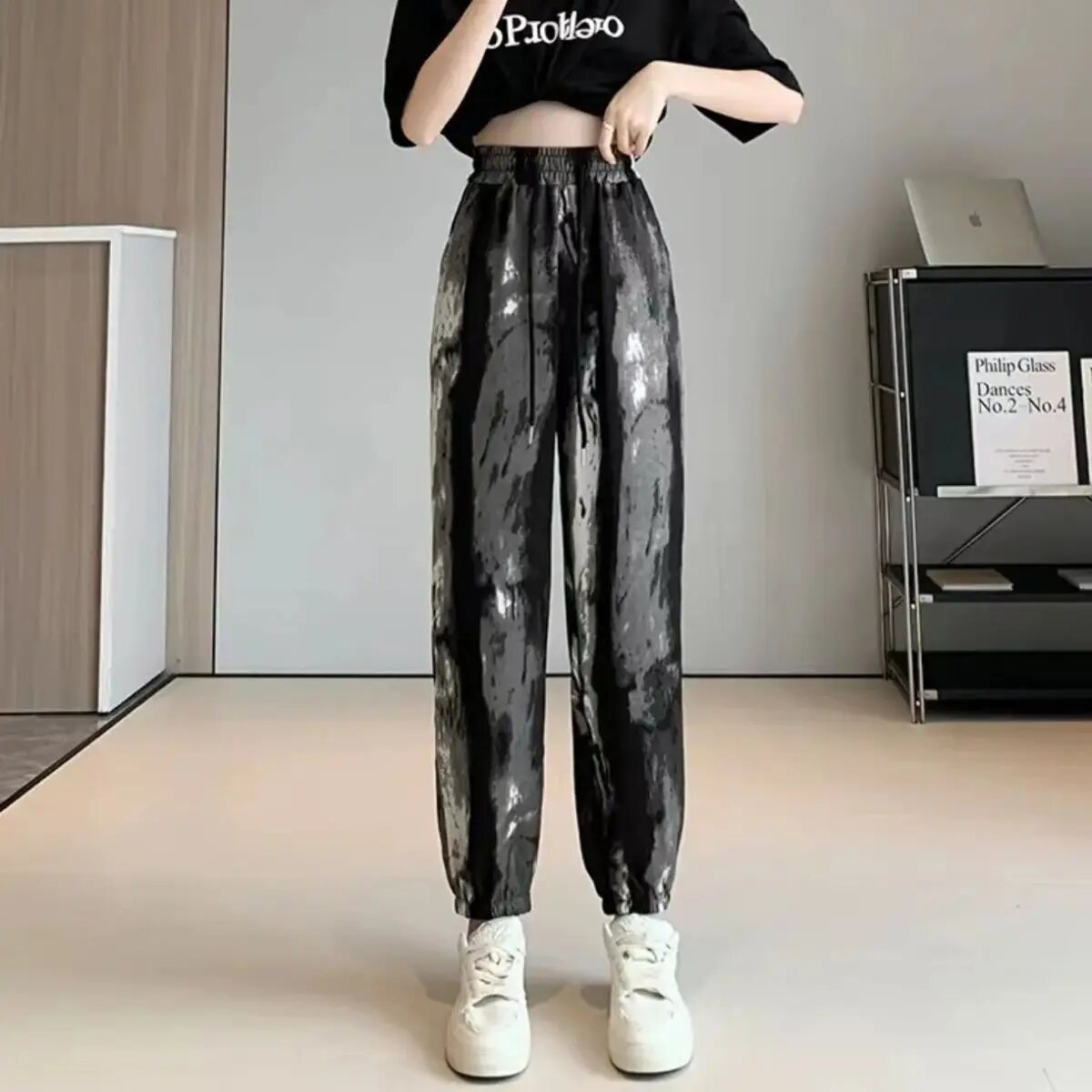 Брюки женские тай-дай XXXL, цвет: jogger pants