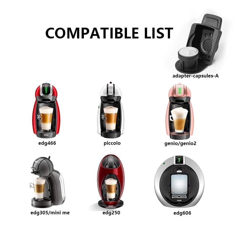 Многоразовый адаптер для Dolce Gusto, Цвет: adapter-capsules-A