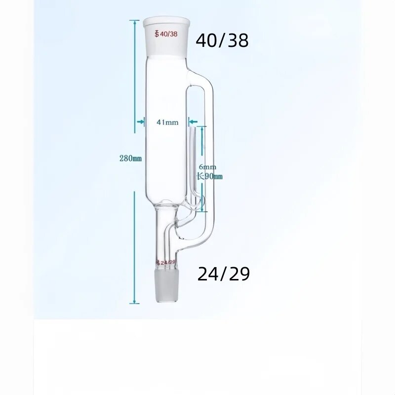 Лабораторный экстрактор жира боросиликатное стекло 40/38 24/29, 250ml