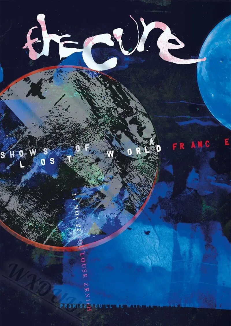 The Cure. Печать на холсте 20x30см, темно-синий