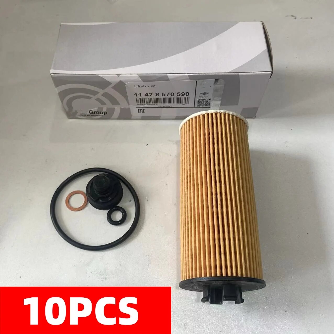 10 шт. автомобильный масляный фильтр 11428570590 для BMW F45 U06 F46 F48 U11 F39 216d 218i 220 X1 X2 20d i 25d Mini Cooper S D One F54 ~ F60