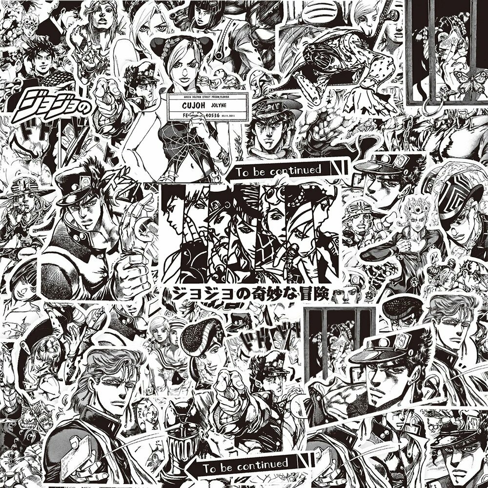 Наклейки аниме JoJo's Bizarre Adventure Bandai, 30PCS