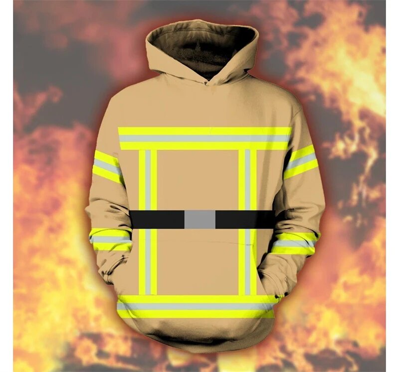 Мужская толстовка Fireman 3D принт, L, LMC04J20250217K