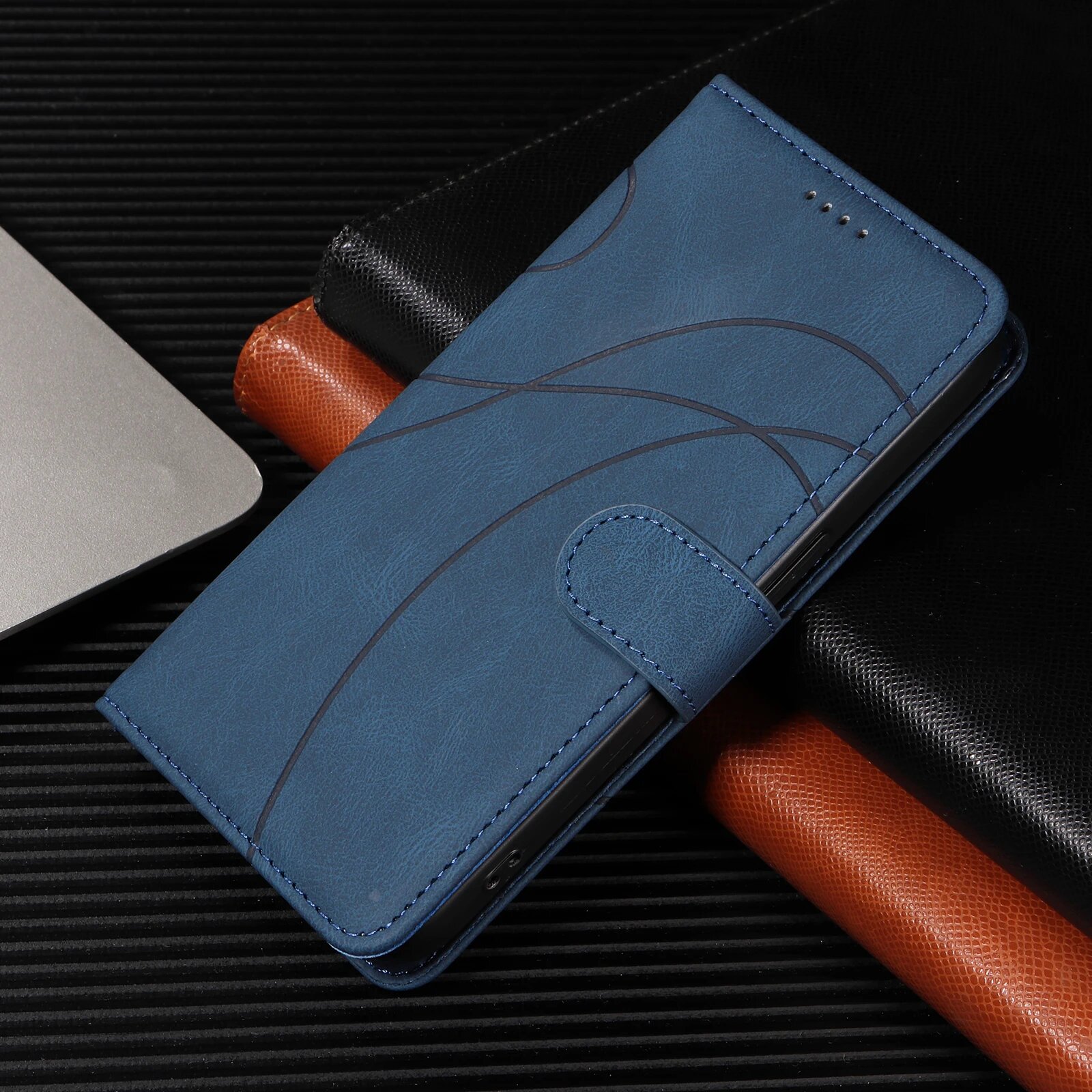Кожаный Чехол-флип Для Huawei Honor 600 Lite 500 Smart Honor600 LTE 5G С Синий, Blue, for Honor 600