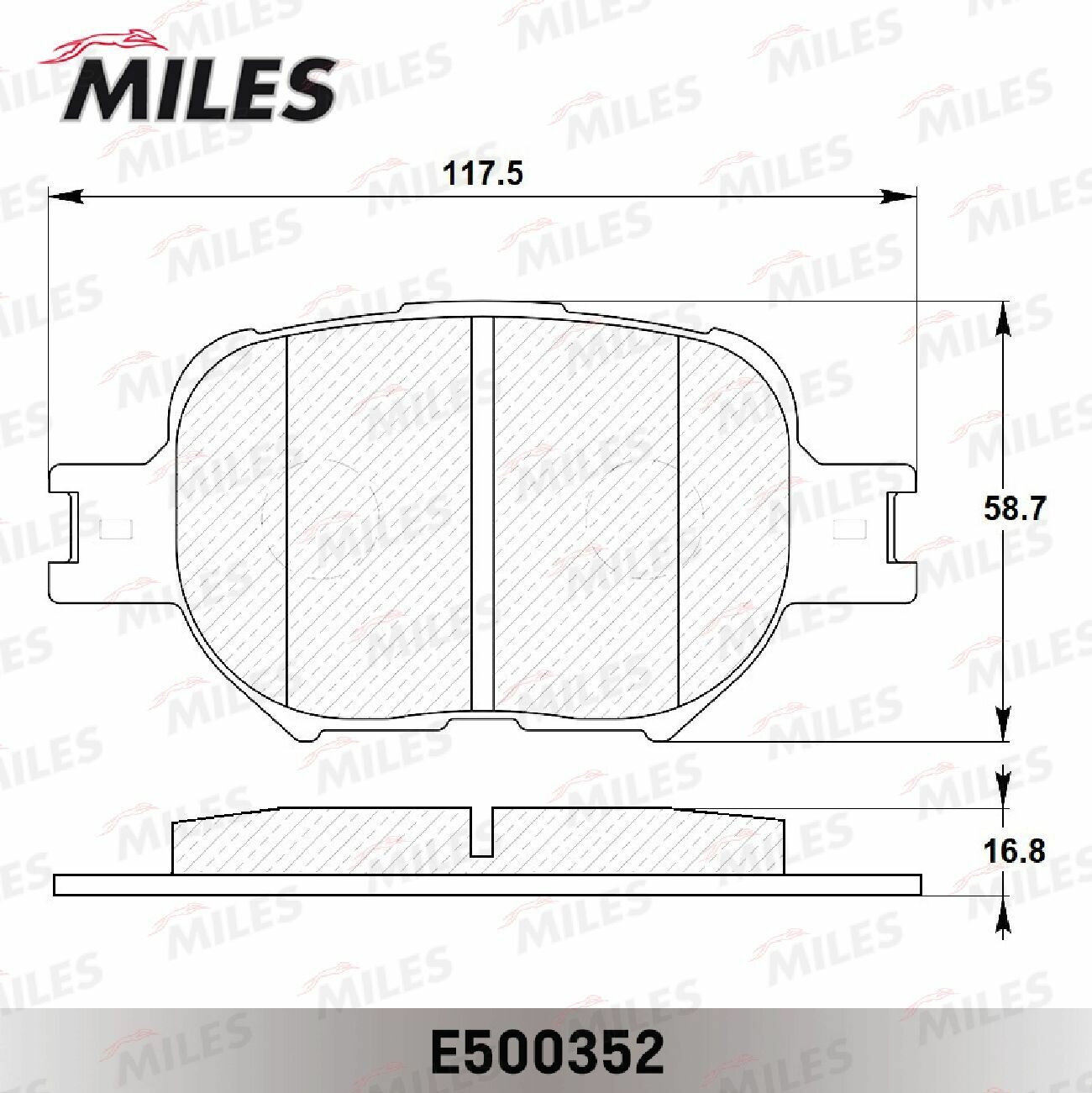Колодки тормозные TOYOTA CELICA/COROLLA 1.8-2.0D 99- пер. Ceramic PRO