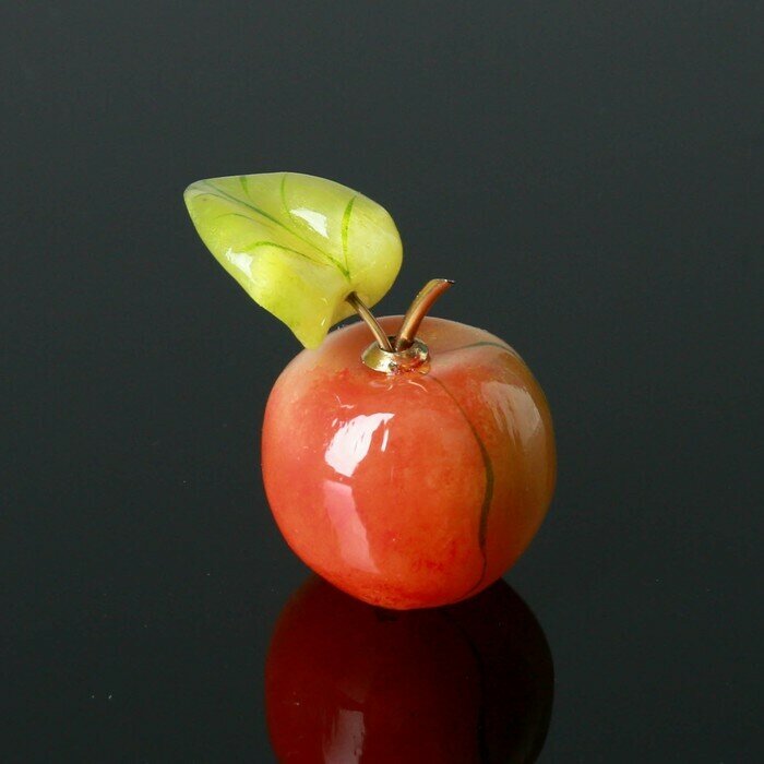 Сувенир "Яблоко", мини, 4,5x5 см, селенит