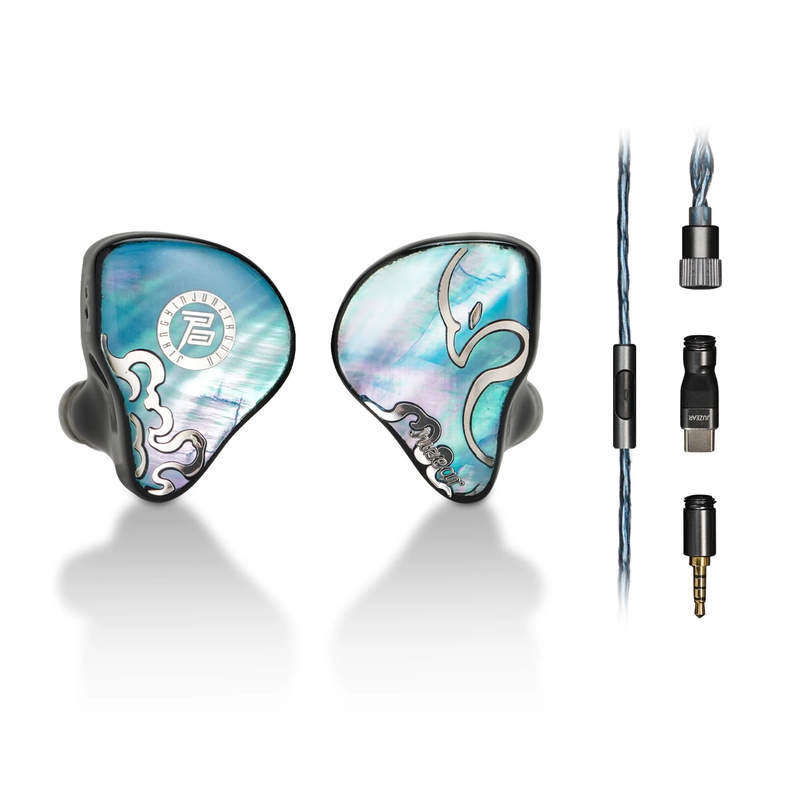HiFiGo Juzear x Z Reviews Defiant Gaming Синие проводные наушники