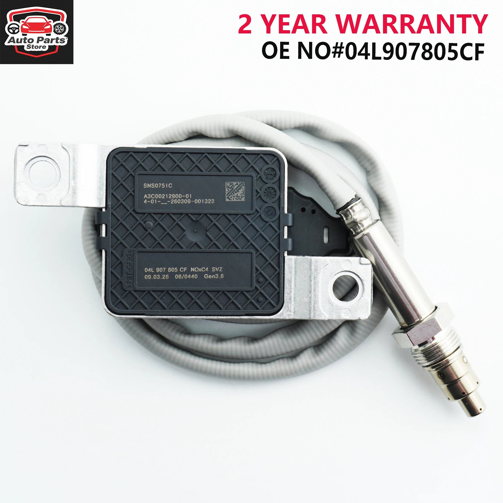 Новый датчик оксида азота NOx 04L907805CF SNS0751A SNS0751C для VW Audi Seat Skoda A2C14860900-01