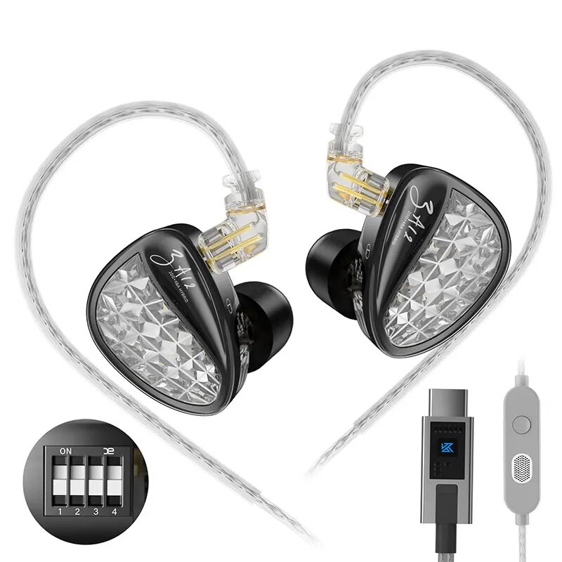 Наушники KZ ZA12 2DD+4BA Hybrid