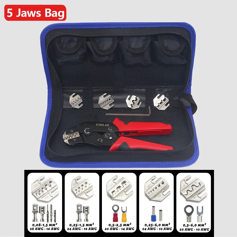 Клещи для обжима клемм CINLINELE CLN-58B, CLN-5-BAG
