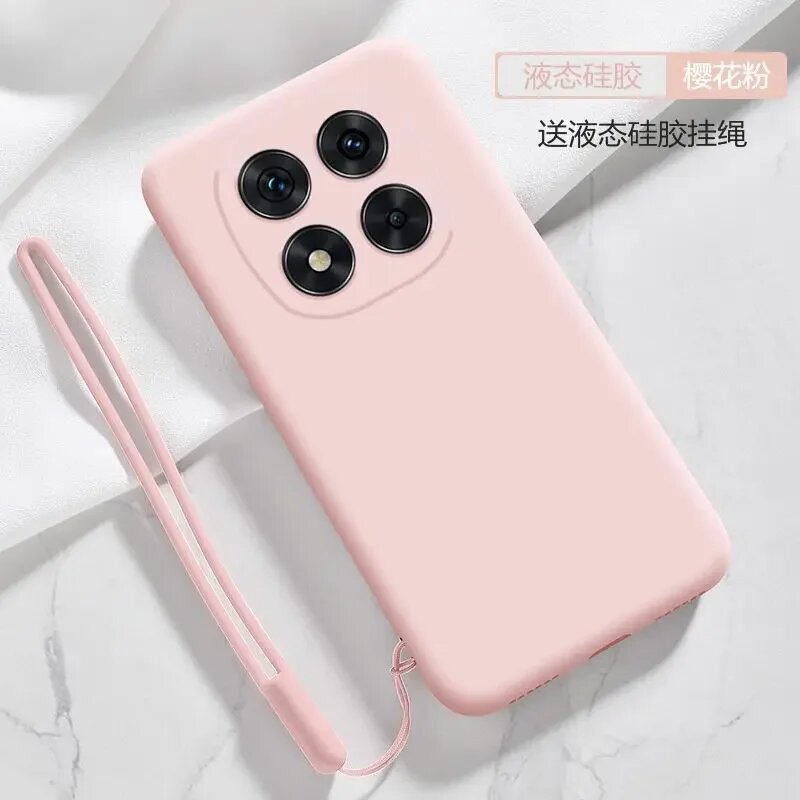 Жидкий силиконовый чехол для Redmi Note 15 Pro 4G, Розовый, Розовый, pink, For Note 15 Pro 4G