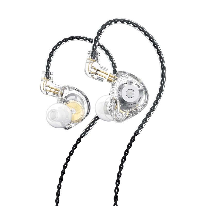 TRN MT1 PRO 2 проводные наушники White no mic 3.5mm