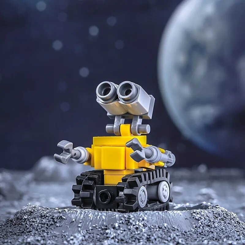 Мини-конструктор Wally Robot: Развивающая STEM-игрушка С Сумкой Для Хранения, Творческий Набор-головоломка Для Детей
