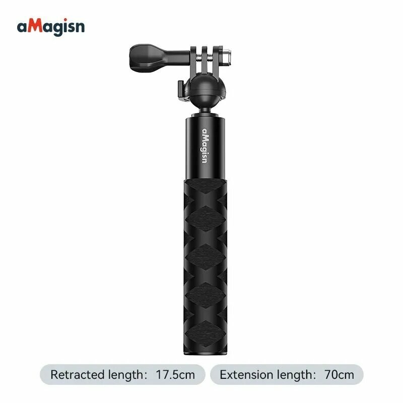 Расширяемая селфи-палка aMagisn 70 см 120 см с шаровой головкой 360 для Insta360 Ace Pro 2 X4 X3 Gopro Hero 13 12 DJI Action 5 pro