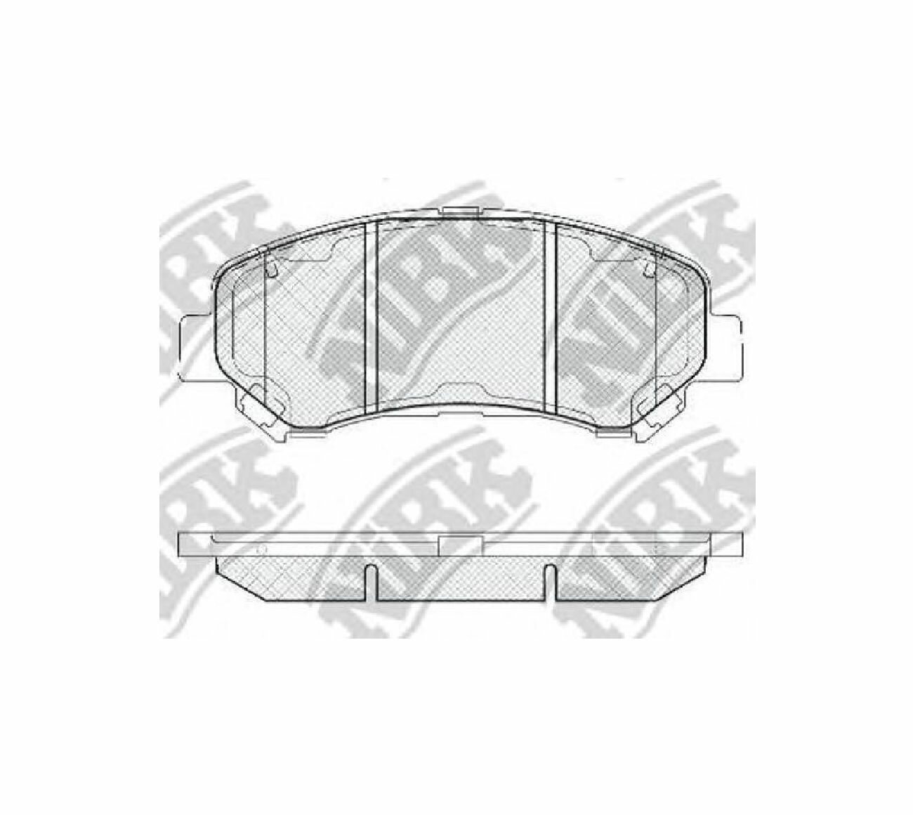Тормозные колодки передние NIBK PN2801 для а/м NISSAN QASHQAI, X-TRAIL 07-