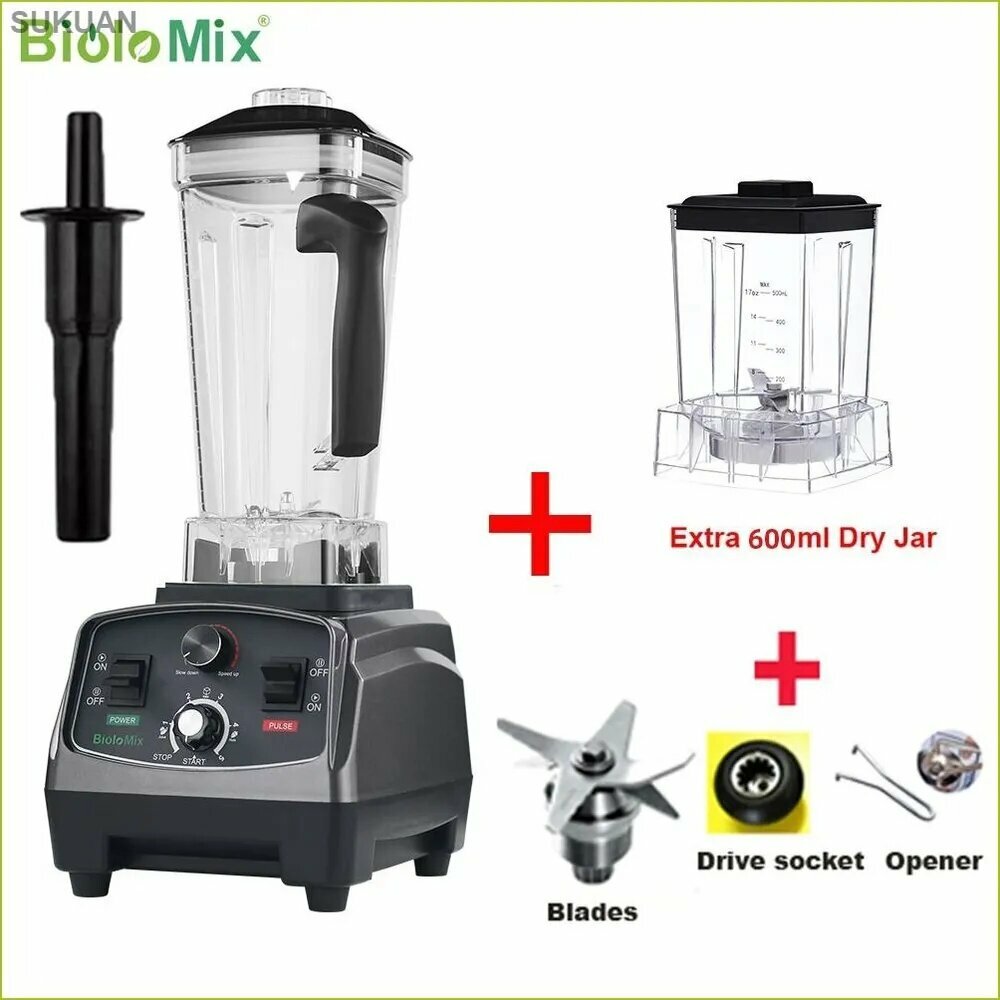 BioloMix Стационарный блендер T5200, серый металлик