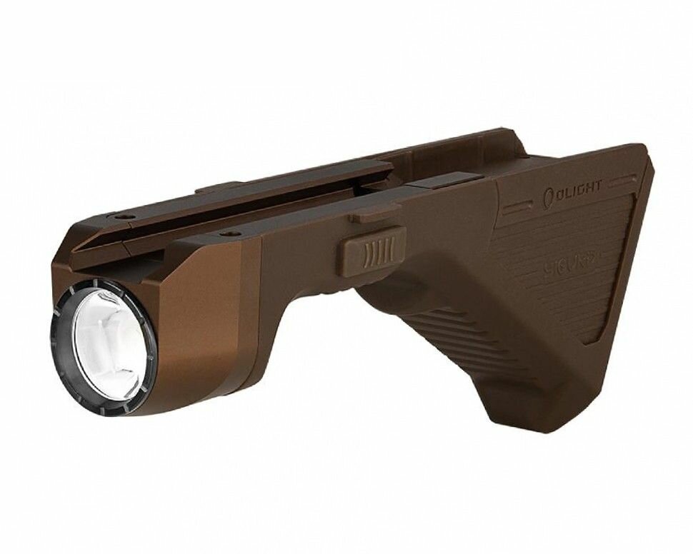 Тактическая рукоятка фонарь Olight Sigurd Desert Tan, 1 x Li-Po 2400 mAh, диод Cree XH-P 35B HI, 240 метров, 1450 люмен (Комплект)